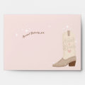 Blush Pink Nash Bash Cowgirl Boot Envelope | Zazzle