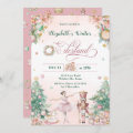 Blush Pink Nutcracker First Birthday Party Invitation | Zazzle