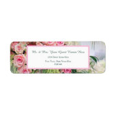 Blush Pink Rose Return Address Label | Zazzle