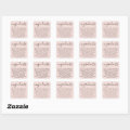 Blush pink script ingredient list product label | Zazzle