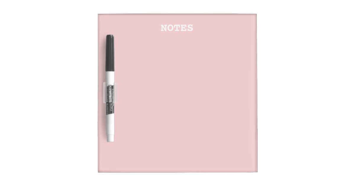 Blush Pink Solid Color Dry Erase Board | Zazzle