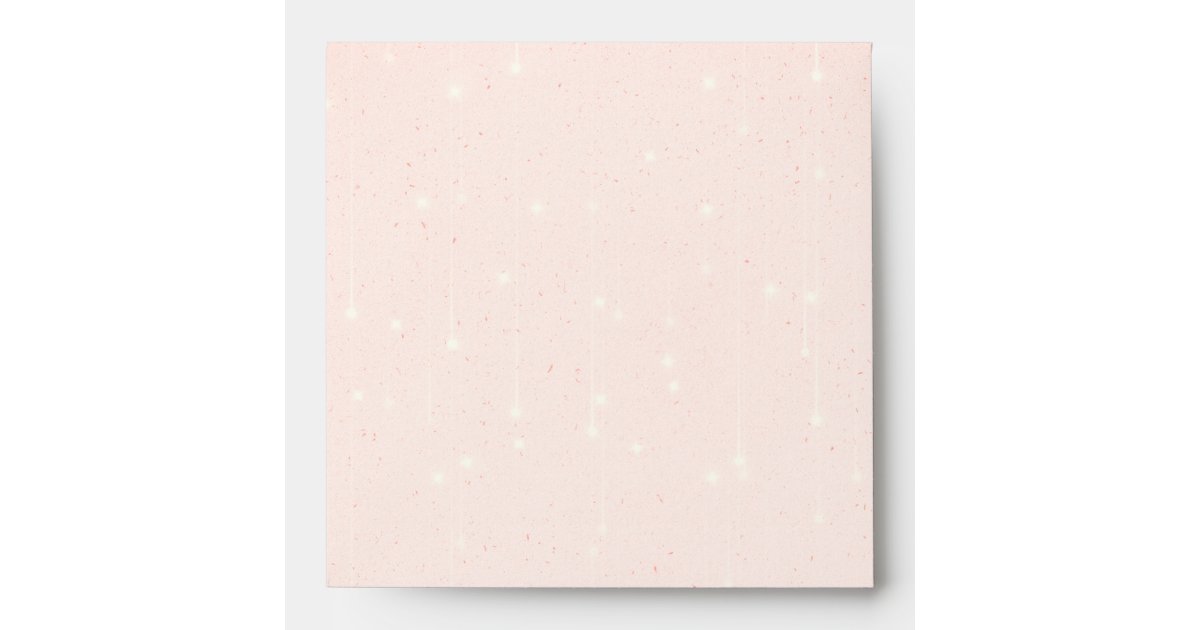 Blush Pink String Lights Envelope | Zazzle