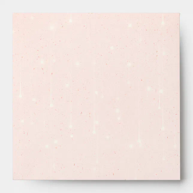 Blush Pink String Lights Envelope | Zazzle