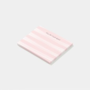 Blush Pink Stripes Post-it Notes | Zazzle