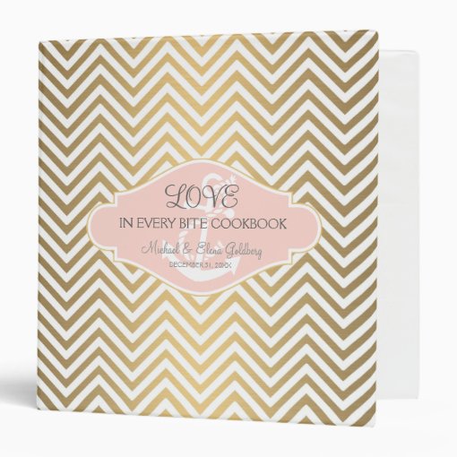 Blush Preppy Chevron Stripe Modern Nautical Anchor Binder | Zazzle