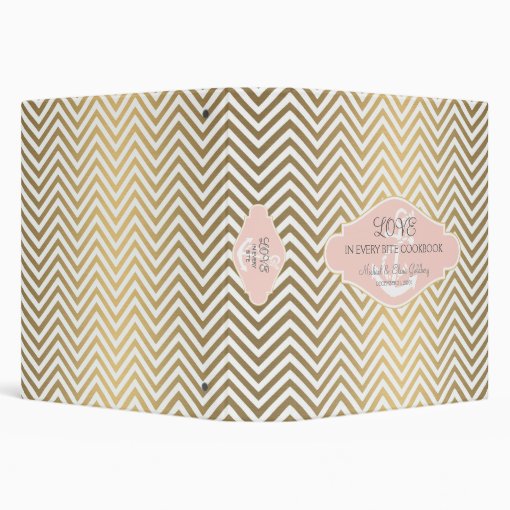 Blush Preppy Chevron Stripe Modern Nautical Anchor Binder | Zazzle