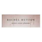 Blush Rain Name Tag | Zazzle