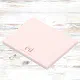 Blush rose gold monogram minimalist post-it notes | Zazzle