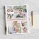 Blush Stripe Personalized Photo Collage Notebook | Zazzle