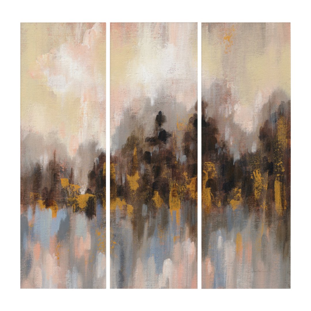 Blushing Forest I Triptych | Zazzle