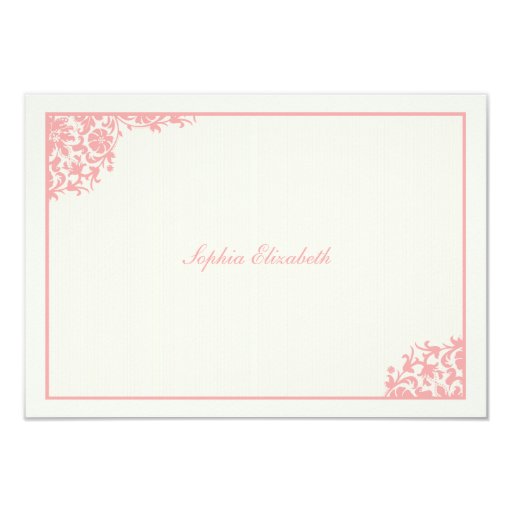 Blushing Pink Thank You Card | Zazzle