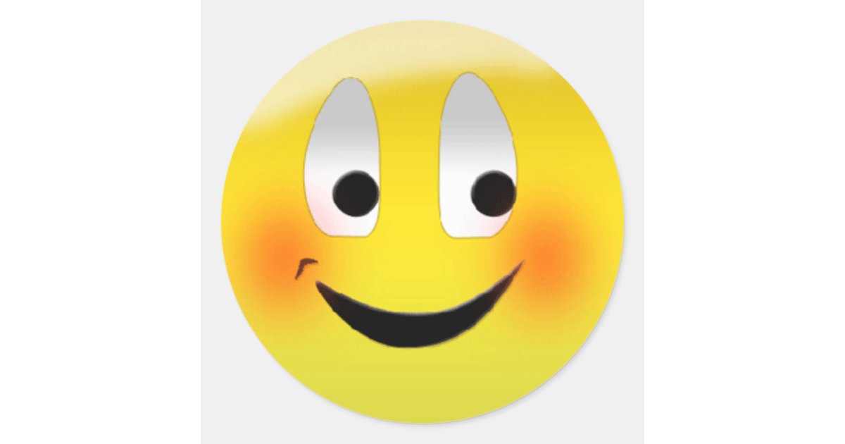 "Blushing stickers | Zazzle