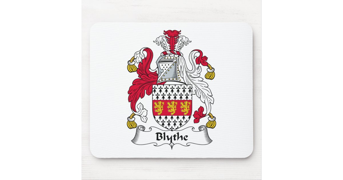 Blythe Family Crest Mouse Pad | Zazzle
