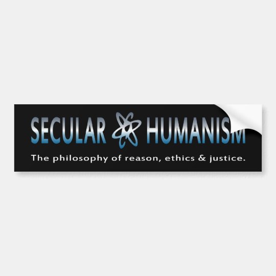 BMP Philosophy of Secular Humanism Bumper Sticker | Zazzle.com