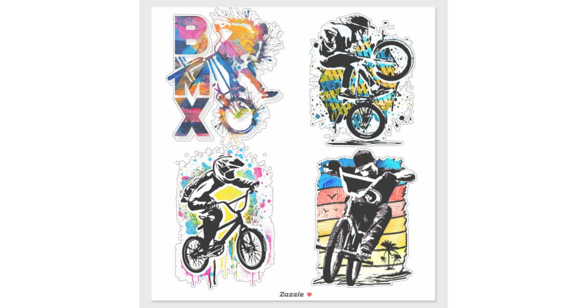 Bmx Bike Stickers - Bmx Vinyl Stickers | Zazzle