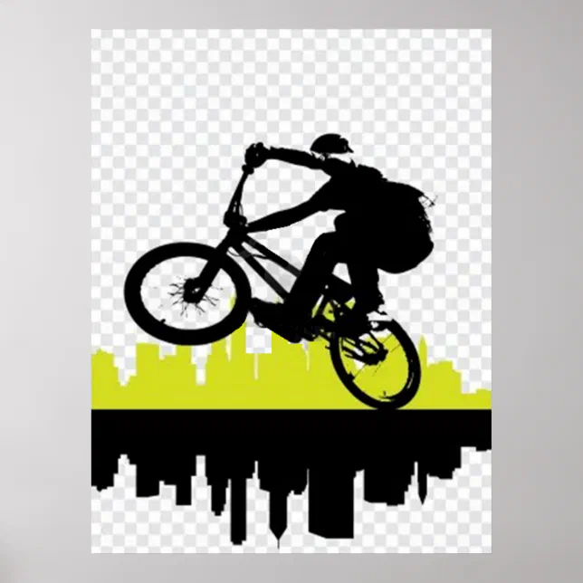 BMX Cyclist Poster | Zazzle