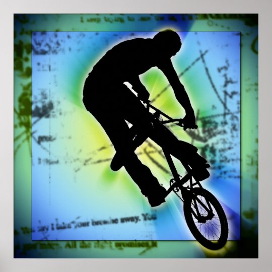 BMX Mountain Biking Poster | Zazzle.com