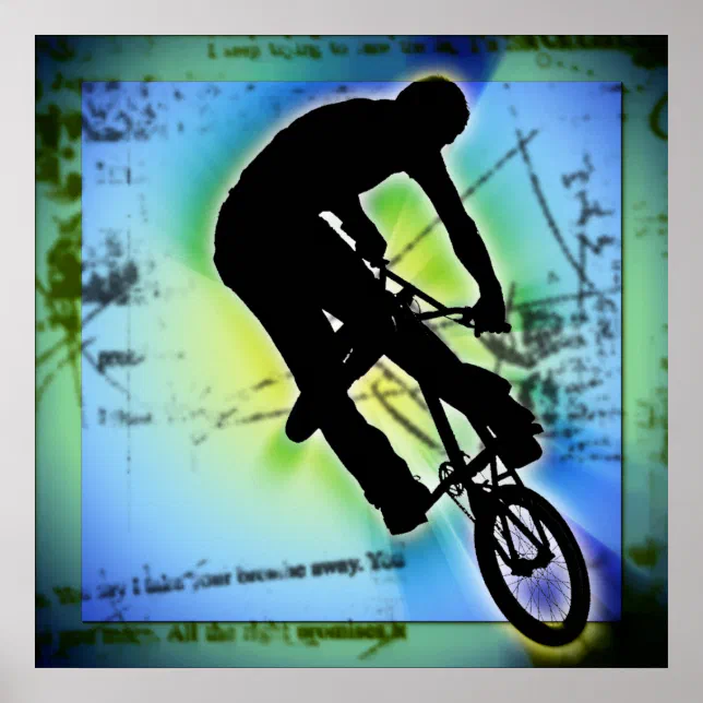 BMX Mountain Biking Poster | Zazzle