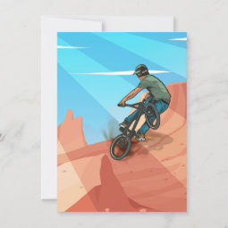 BMX Racing BIke Birthday Invitation | Zazzle