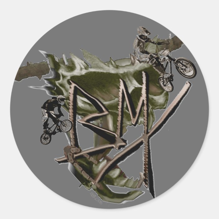 BMX racing sticker 1 | Zazzle