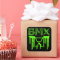BMX SQUARE STICKER | Zazzle