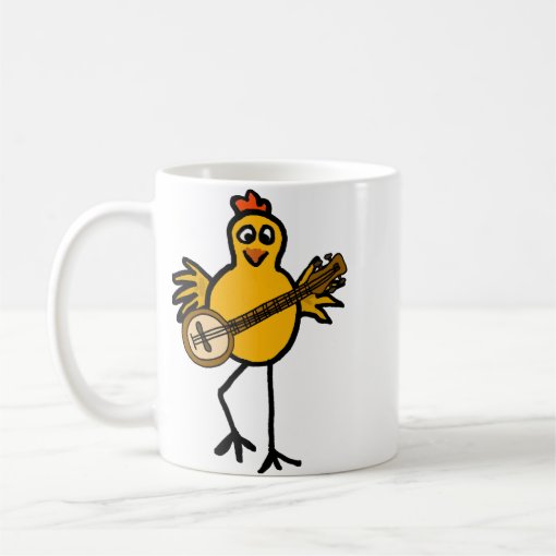 BN- Chicken Playing the Banjo Mug | Zazzle