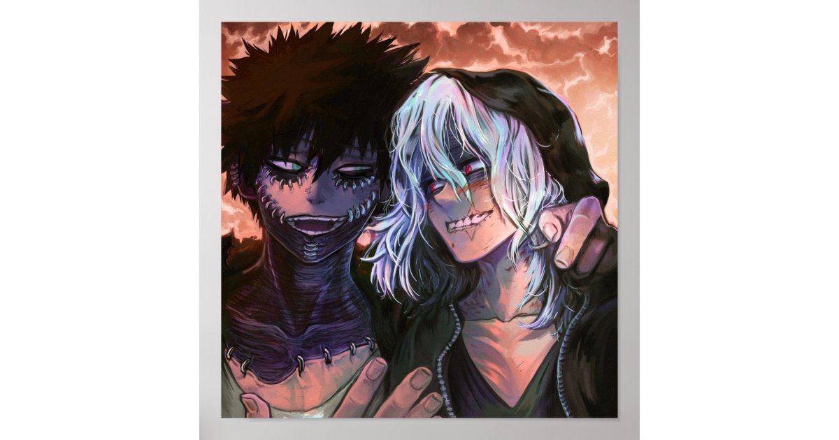 BNHA Fooling about Dabi x Shigaraki fluff Poster | Zazzle