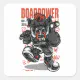 Boar-Power-Design Square Sticker | Zazzle
