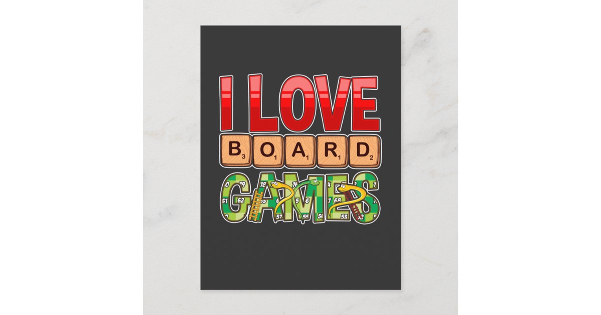 Board Game Lover Strategy Table Gambling Postcard | Zazzle