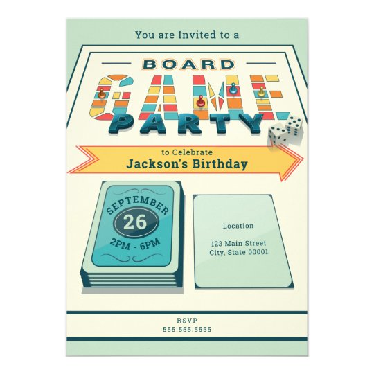Board Game Party Invitation | Zazzle.com