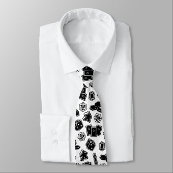 Board Game Pattern Tie | Zazzle