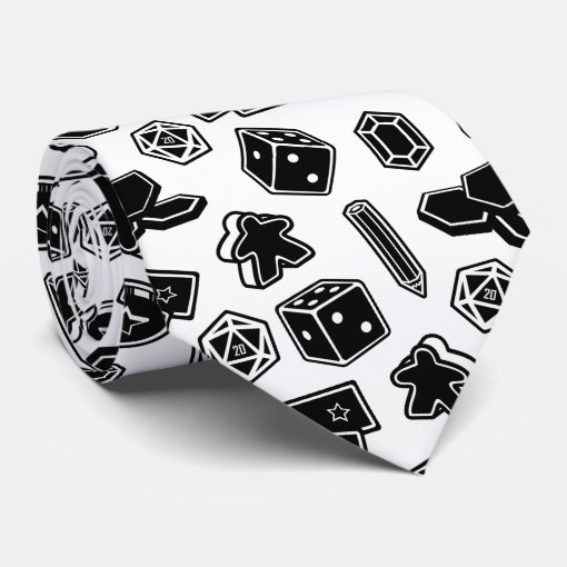 Board Game Pattern Tie | Zazzle