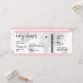 Boarding Pass Baby Girl Travel Baby Shower Invitation | Zazzle