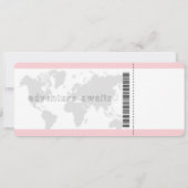 Boarding Pass Baby Girl Travel Baby Shower Invitation | Zazzle