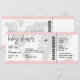 Boarding Pass Baby Girl Travel Baby Shower Invitation | Zazzle