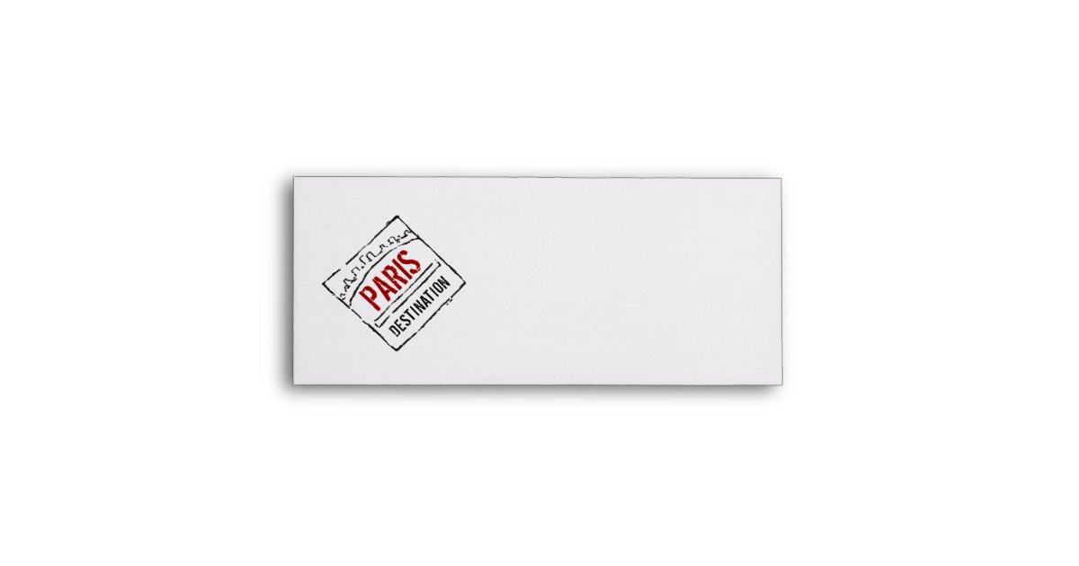 Boarding Pass Envelope with Passport Stamps | Zazzle
