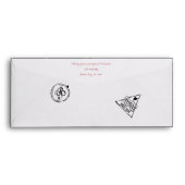 Boarding Pass Envelope with Passport Stamps & Map | Zazzle