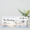Boarding Pass Ocean Sunset 50th Birthday Party Invitation | Zazzle