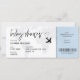 Boarding Pass Travel Baby Boy Baby Shower Invitation | Zazzle