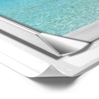 Boardwalk Pier Sea View Fake Window With Blinds Poster | Zazzle