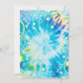 Boat Birthday Party Party At The Lake Tie Dye Glow Invitation | Zazzle