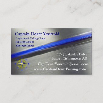BOAT CAPTAIN - Business Card Template | Zazzle