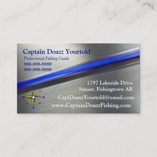 BOAT CAPTAIN - Business Card Template | Zazzle
