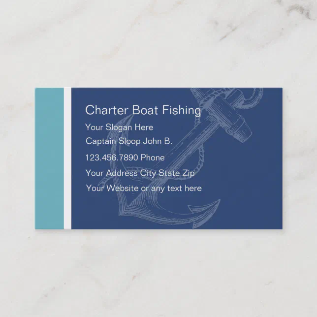 Boat Captain Business Cards | Zazzle