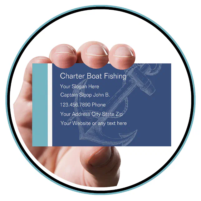 Boat Captain Business Cards | Zazzle