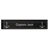 Boat Captain Desk Plaque Anchor Design Desk Name Plate | Zazzle