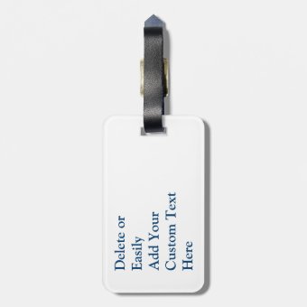 Boat captain nautical ships anchor luggage tag | Zazzle