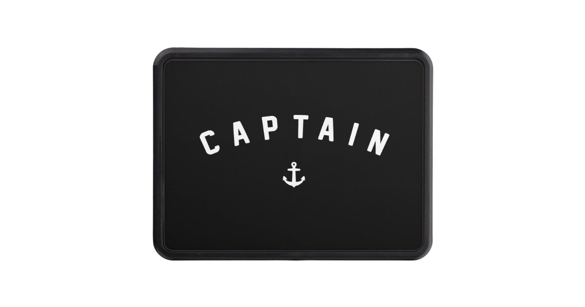 Boat Captain Retro Hitch Cover | Zazzle