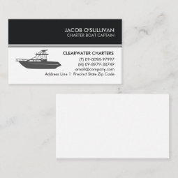 Boat Charter Fishing Business Card | Zazzle