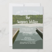 Boat Docks Summer Solstice Lake Party Invitation | Zazzle